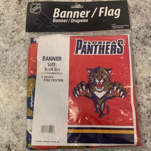 NHL | Party Supplies | New Nhl Flag 3ft X 5ft Florida Panthers Hockey ...